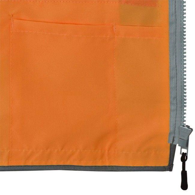 Hi-viz orange surveyor vest, 12 pockets, CSA Z96-15 class 2 level 2 ...